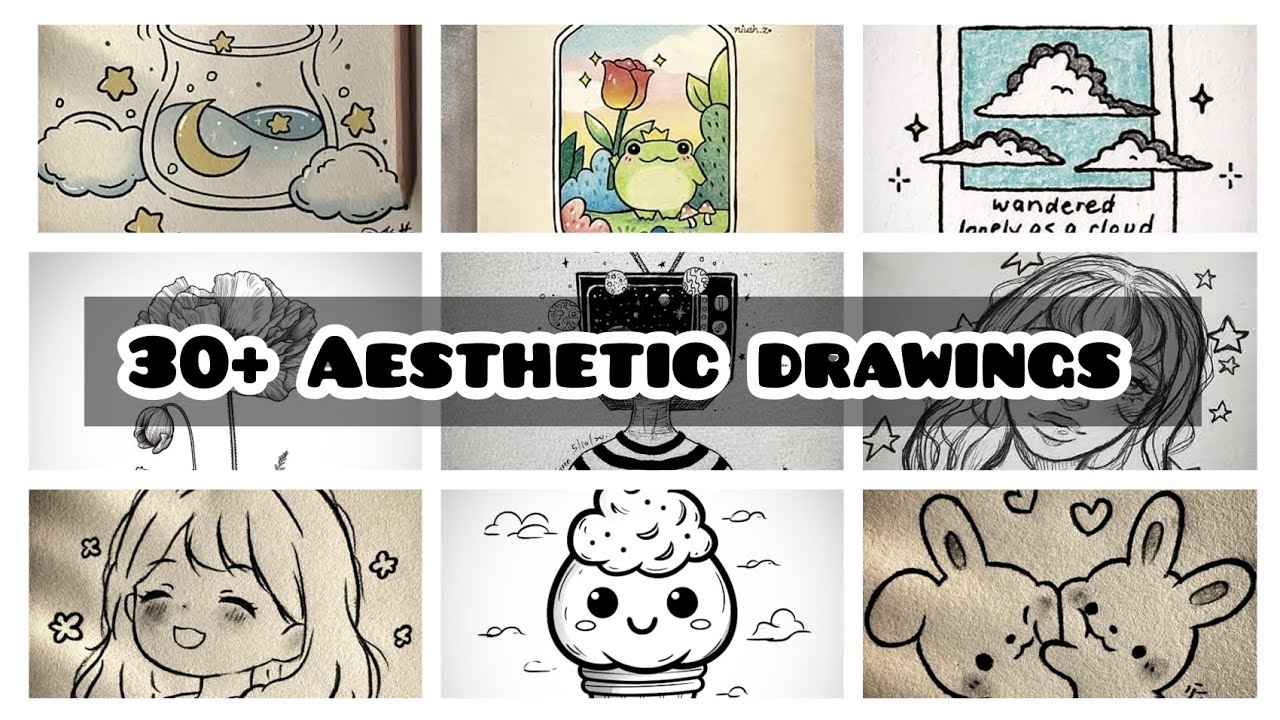 𝟑𝟎 𝐜𝐮𝐭𝐞 𝐚𝐞𝐬𝐭𝐡𝐞𝐭𝐢𝐜 𝐝𝐫𝐚𝐰𝐢𝐧𝐠 𝐢𝐝𝐞𝐚𝐬 🌷🐾 #asthetic #sketch #cute - YouTube