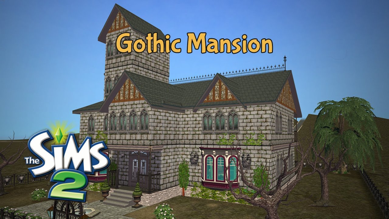 Gothic Mansion: The Sims 2 Speed Build - YouTube