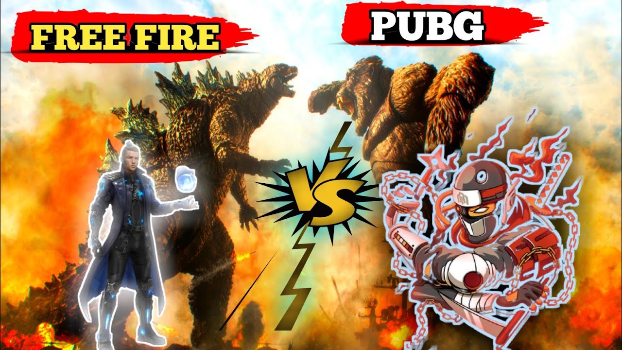 Godzilla VS King Kong On Comparing Pubg VS Free Fire | #Pubg #Freefire ...