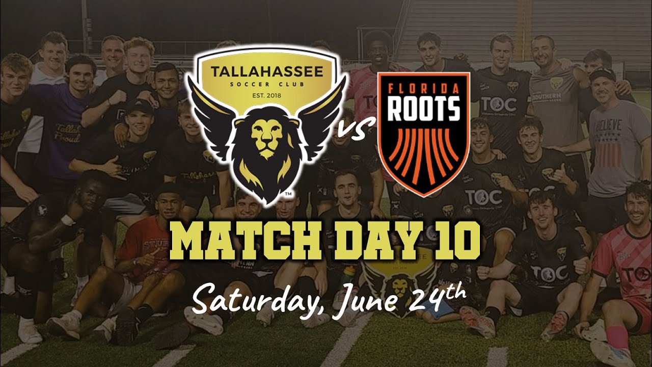 Tallahassee Soccer Club vs Florida Roots Futbol Club | 6.24.2023 - YouTube