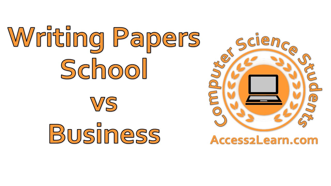 CS Questions: Writing Papers in College vs Career Part 16 - YouTube