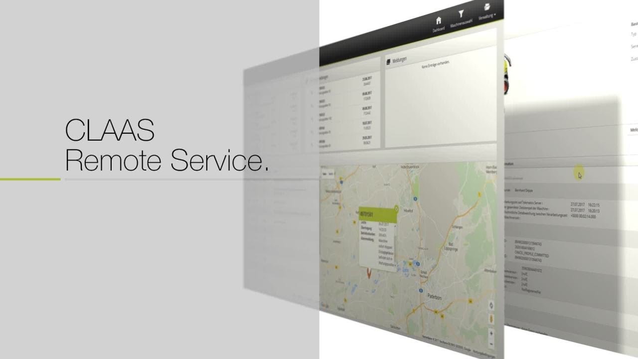 CLAAS Remote Service. / 2018 - YouTube