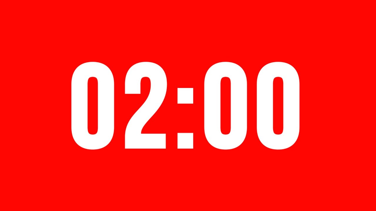 2 Minute Timer With Alarm Without Music - YouTube