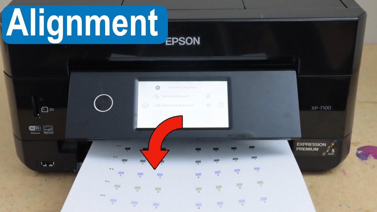 Epson XP7100 Print Head Alignment To Fix Lines & Improve Print Quality ...