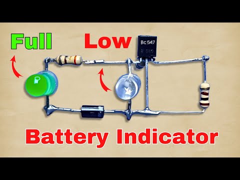 Battery Low Full Indicator | 3.7v Battery Charge Level Indicator Circuit