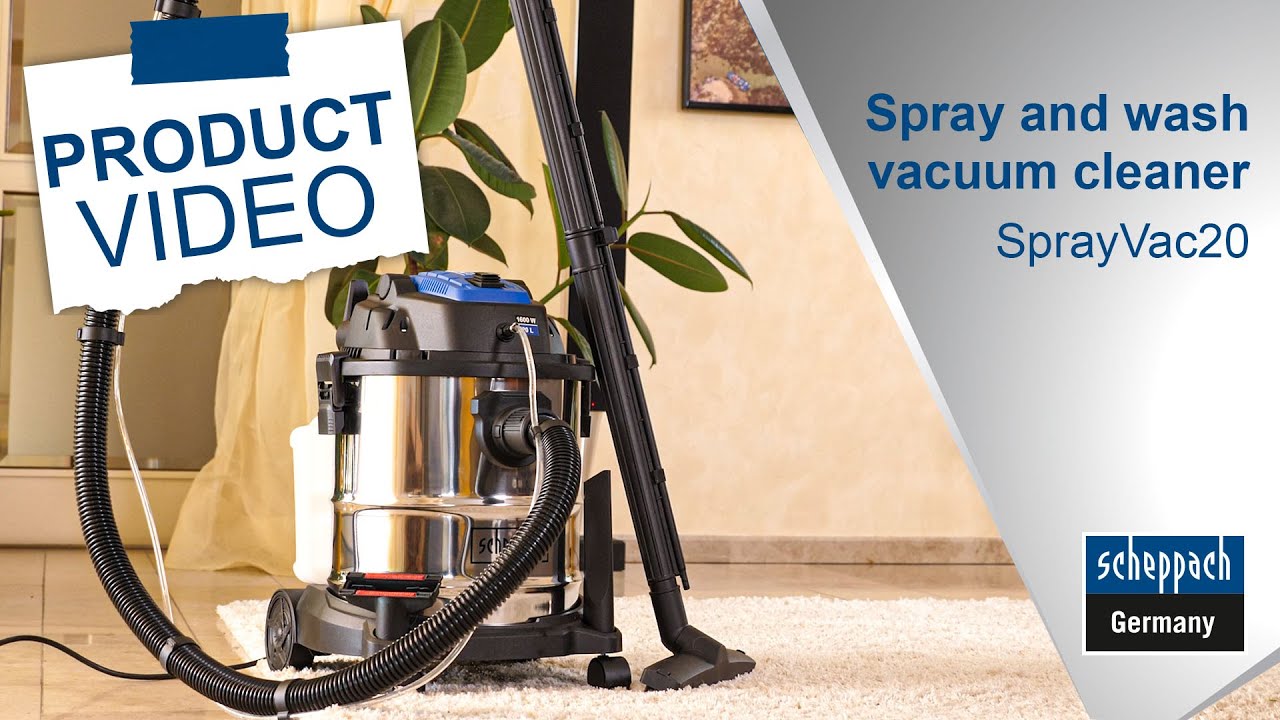 Spray and wash vacuum cleaner - SprayVac20 - YouTube