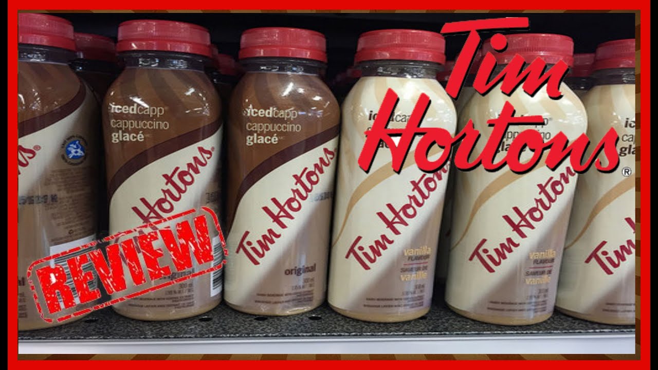 ♥"New" Tim Horton Bottled Vanilla Ice Cap♥-August 8th 2016 - YouTube