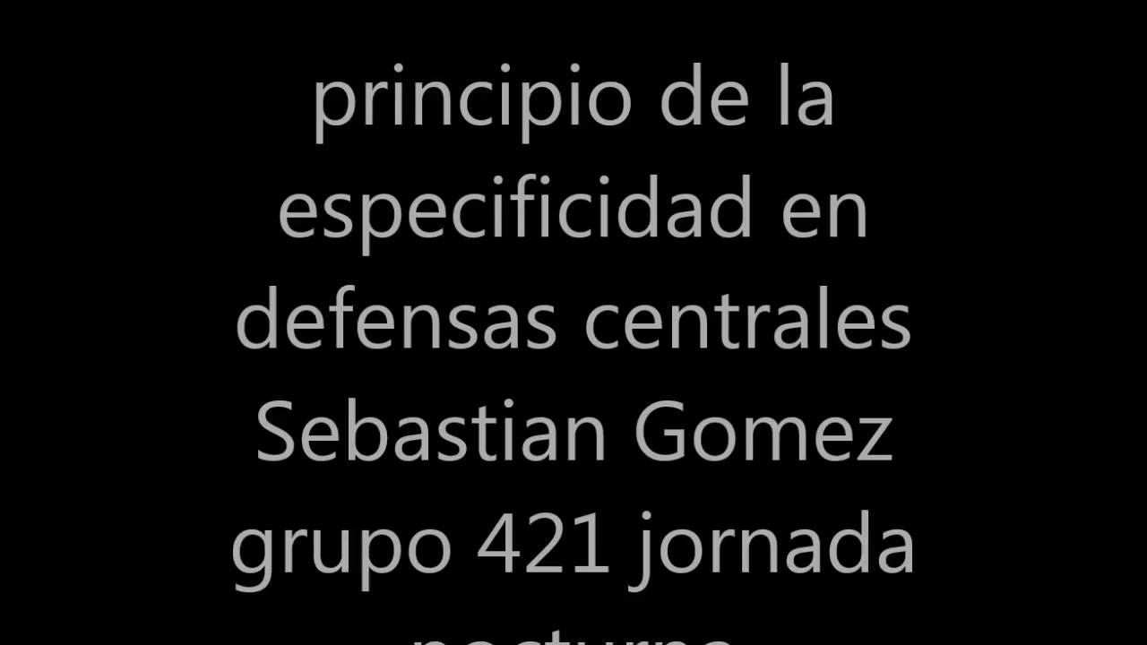 Principio de la especificidad - YouTube