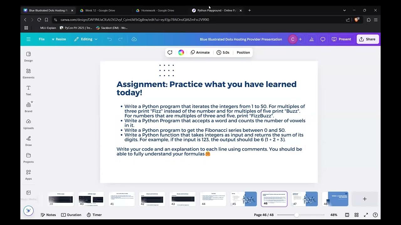 week 13 python 3 - YouTube