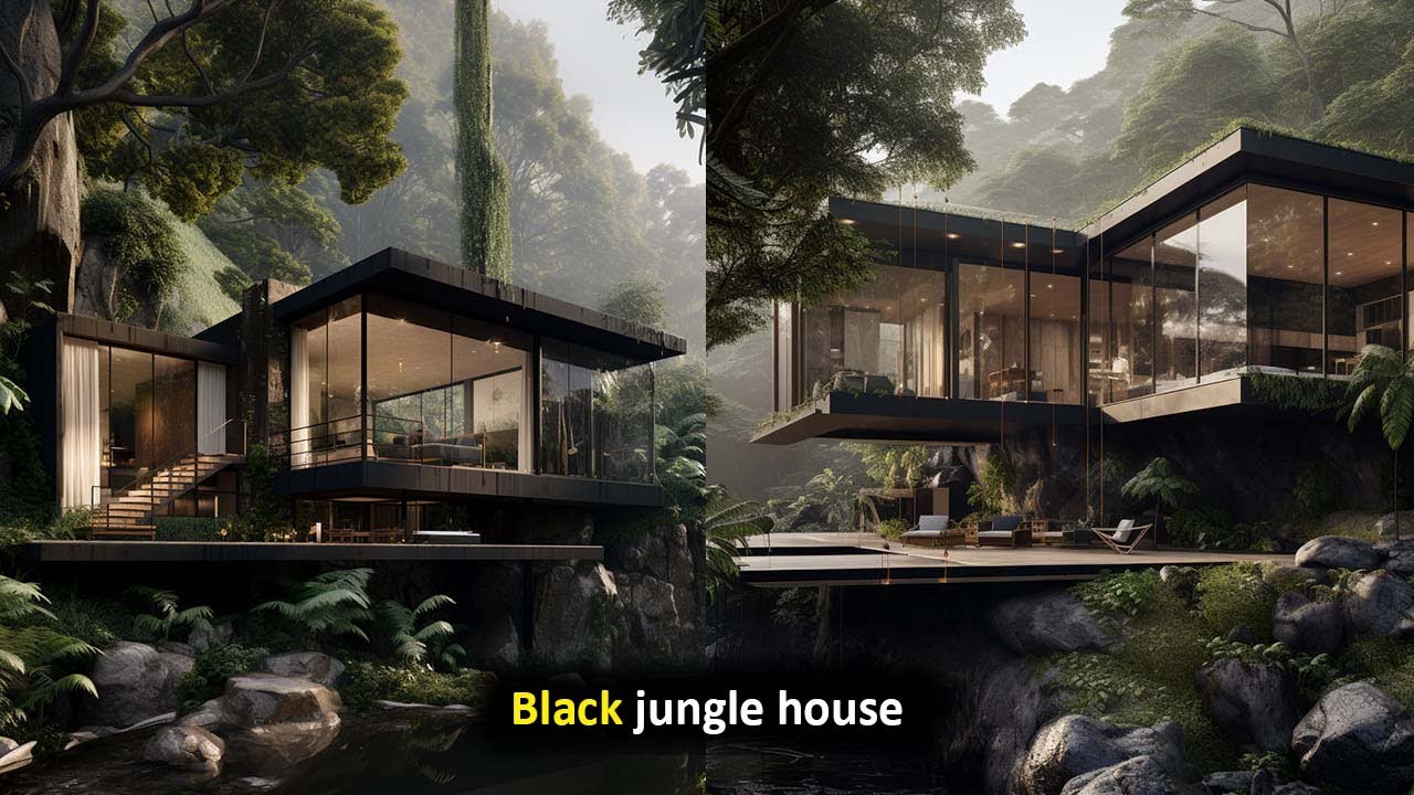 Black jungle house, architect: Milad Eshtiyaghi #architecture # ...