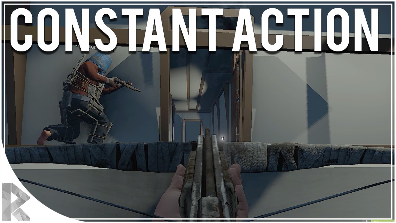 Constant Action Bow Fighting! - Rust Survival with Friends #19 (Let's ...