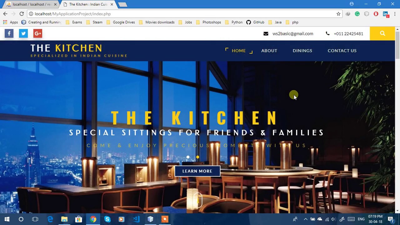 Restaurant Table Reservation System | PHP MySQL - YouTube