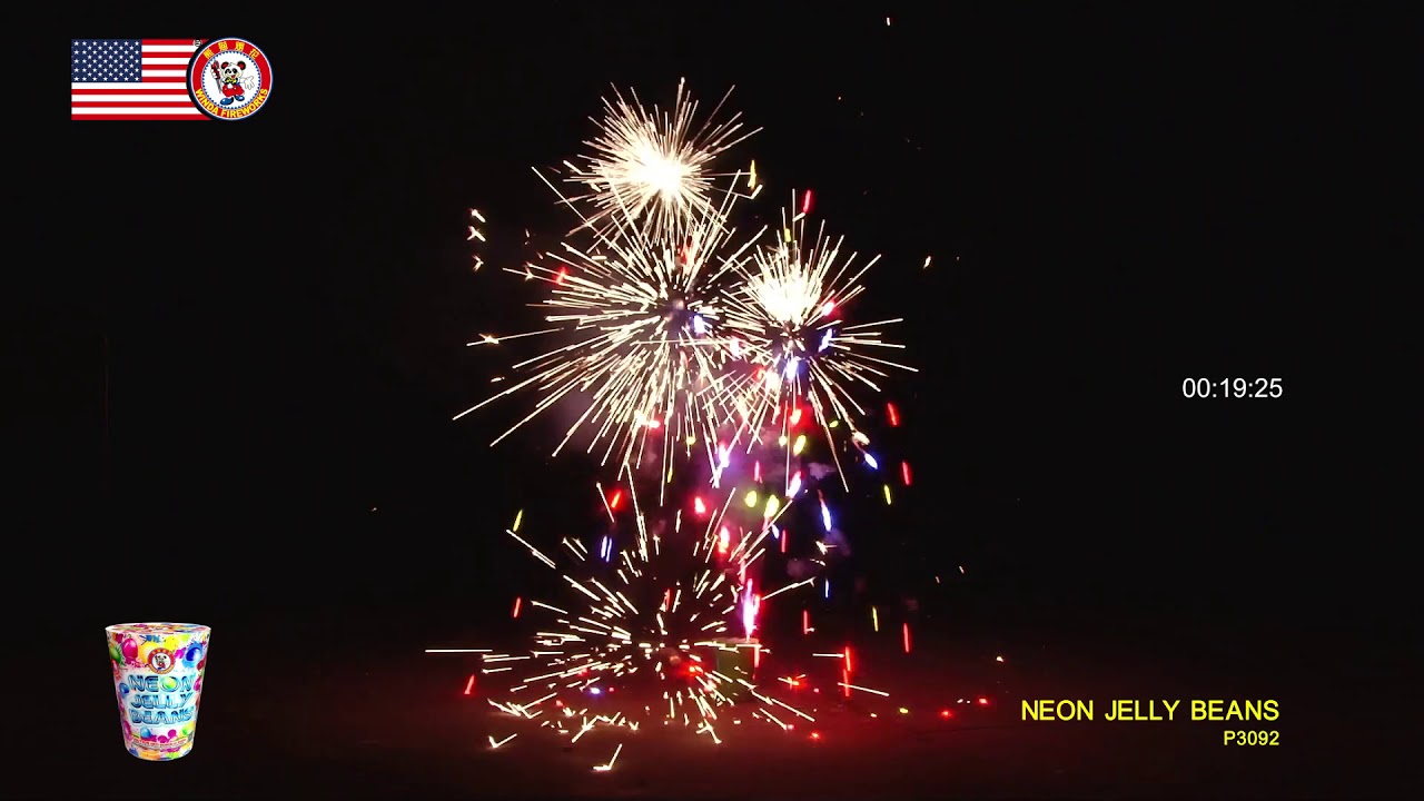 Neon Jelly Beans by Winda Fireworks NEW FOR 2018! P3092 - YouTube