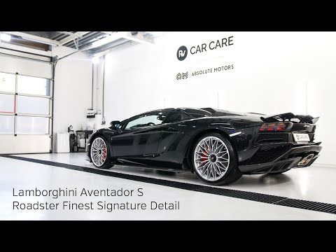 High End Detailing Lamborghini Aventador S Roadster Finest Signature Detail