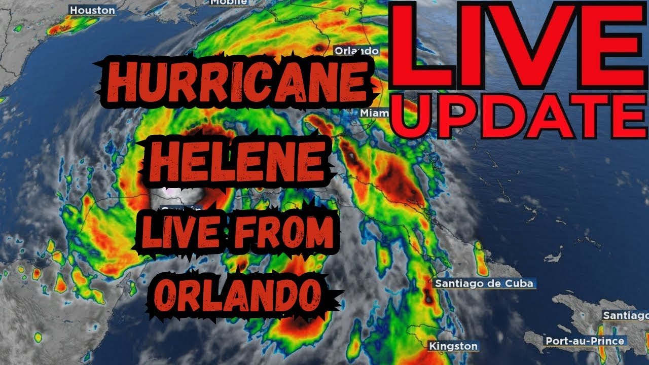 HURRICANE HELENE LIVE STREAM UPDATE FROM ORLANDO - YouTube