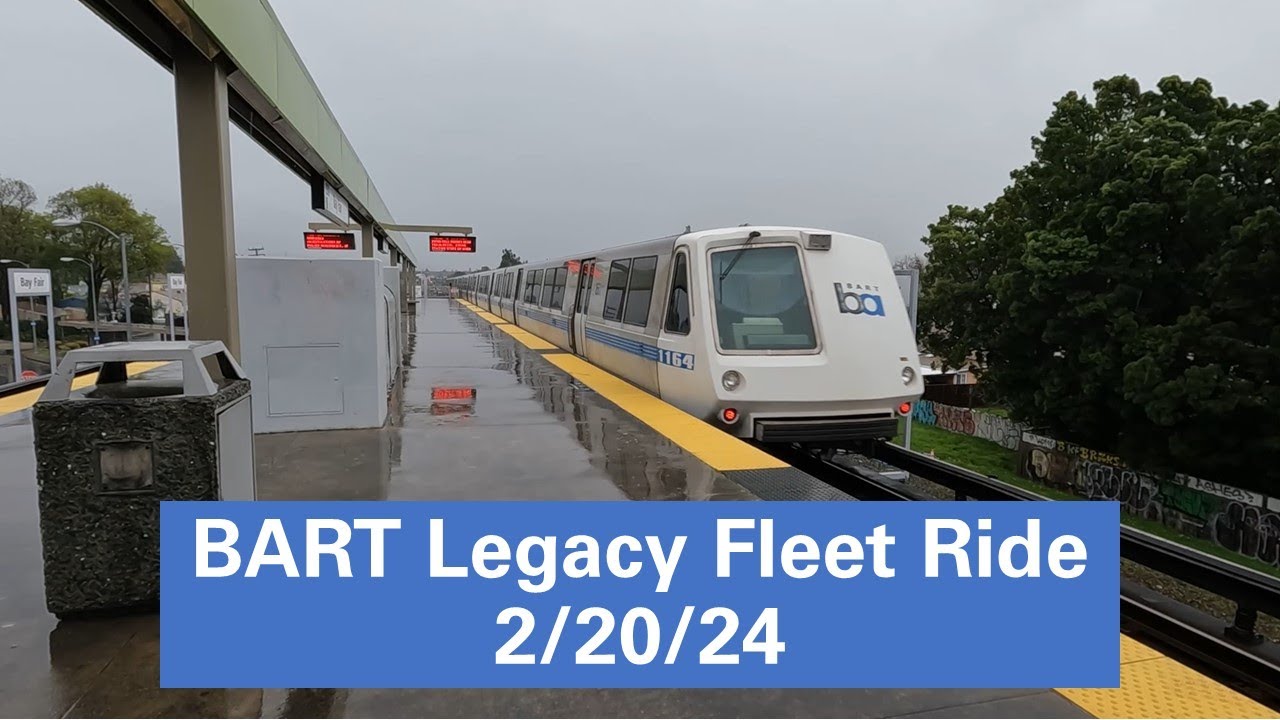 BART Legacy Fleet Ride in the Rain (February 2024) - YouTube
