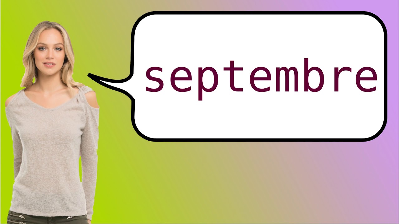 How to say 'September' in French? - YouTube