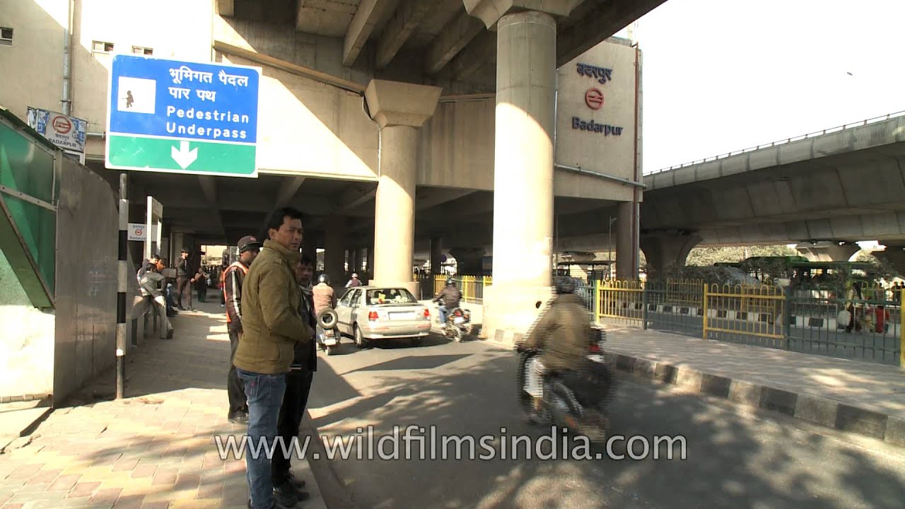 Badarpur metro station - Pedestrian under pass - YouTube