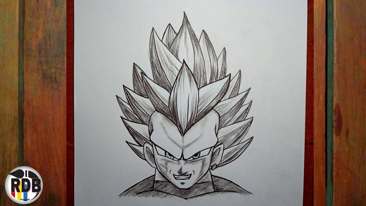 How To Draw Vegeta Ultra Ego | Dragon Ball for beginners - YouTube
