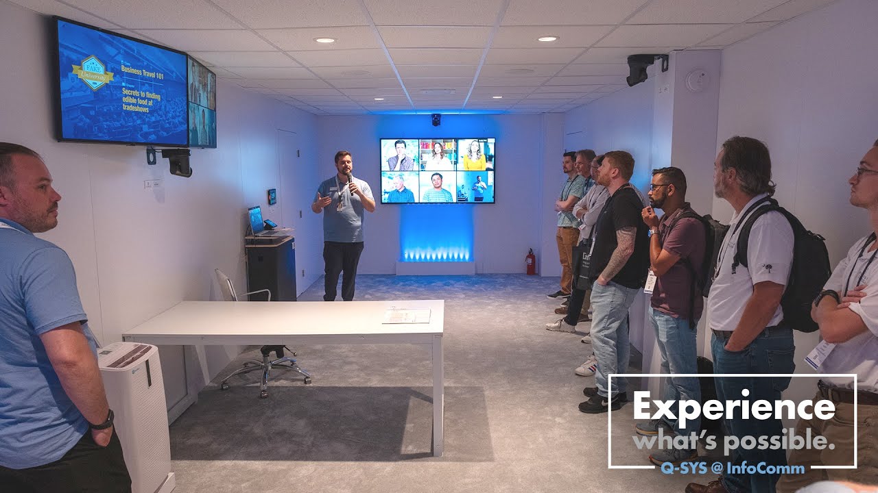 Q-SYS in Higher Education (Booth Tour @ InfoComm 2023) - YouTube