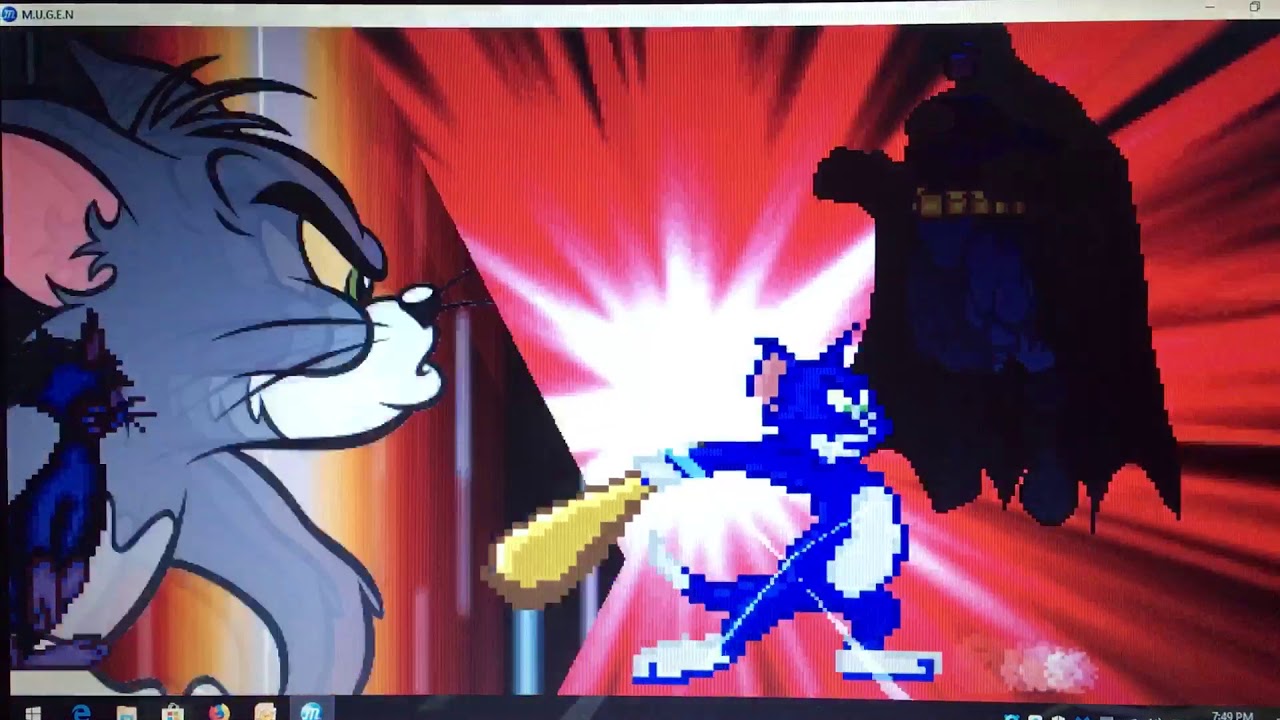 Tom The Cat VS Batman Mugen Fight - YouTube
