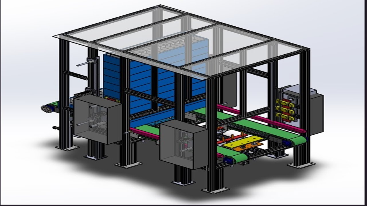 Stacker Destacker application Automation in India - YouTube