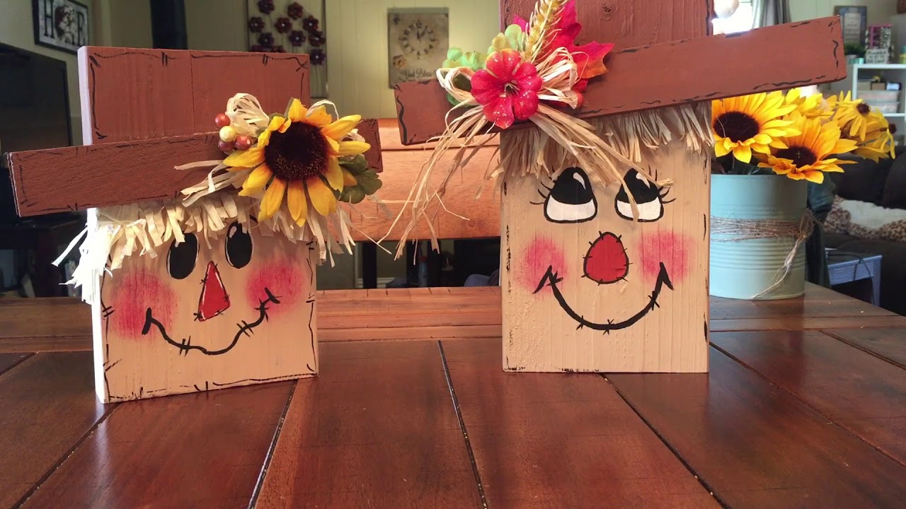Pinterest Inspired Scarecrow DIY - YouTube