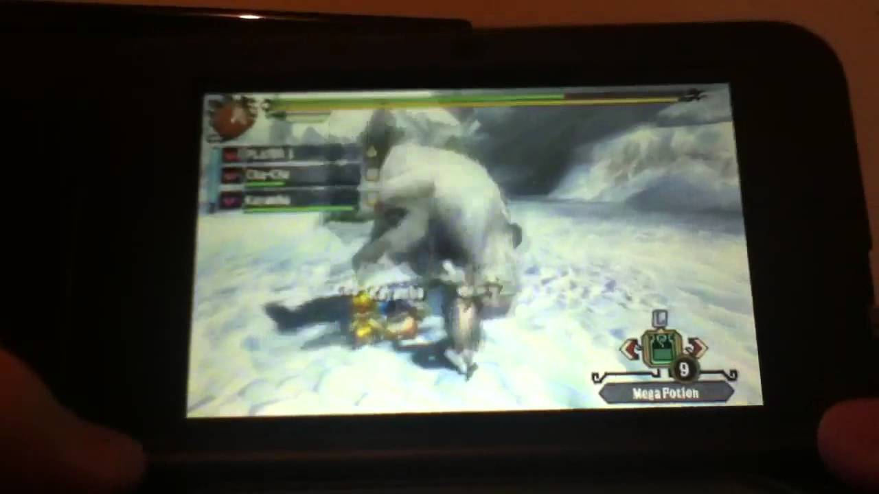 Monster Hunter 3 Ultimate 3DS Demo XL Gameplay - YouTube