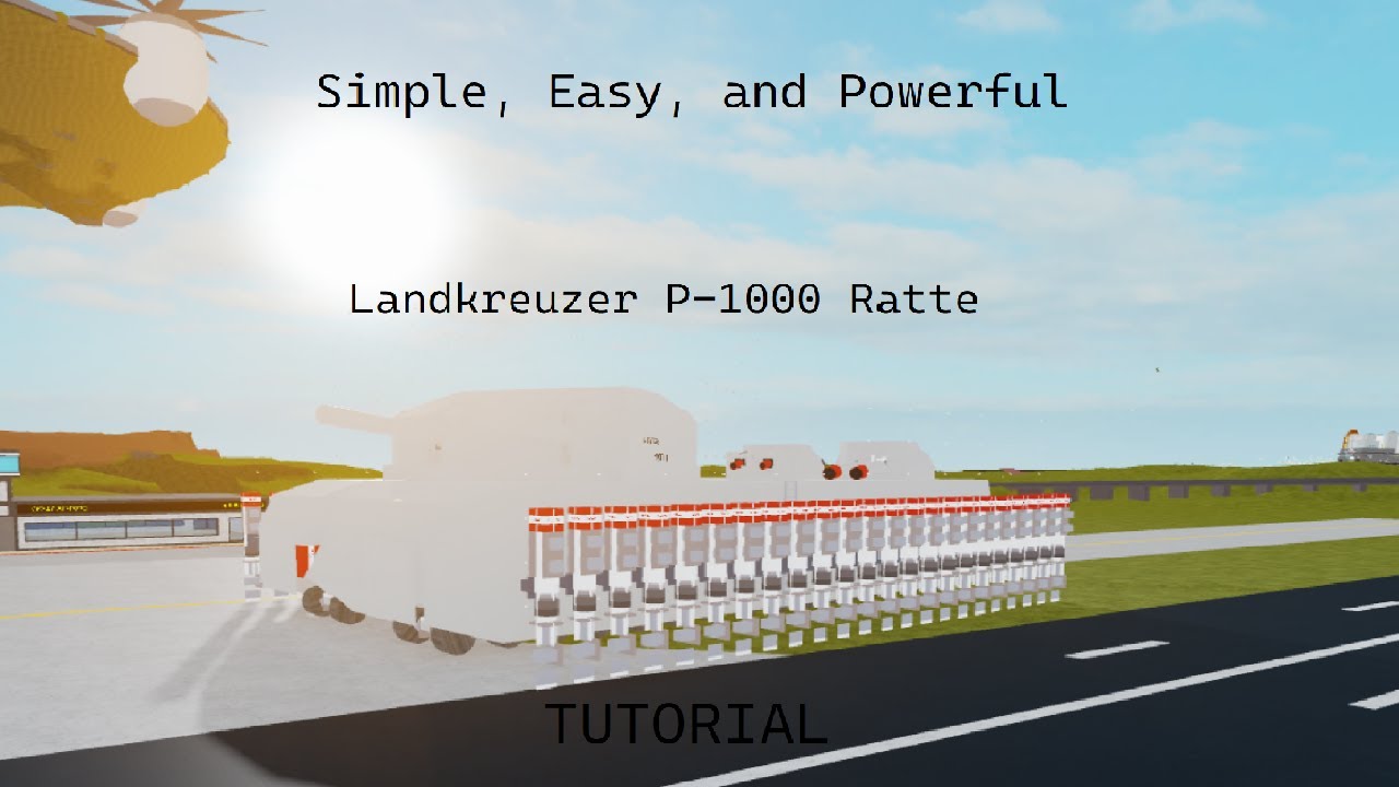 Simple, Easy, and Powerful Landkreuzer P-1000 Ratte + missiles! | Tutorial | Plane Crazy - YouTube