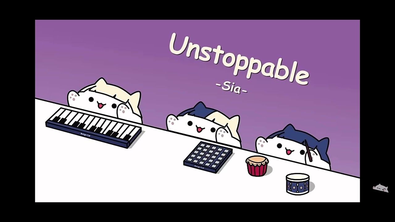 BONGO cat covers up Unstoppable-Sia - YouTube