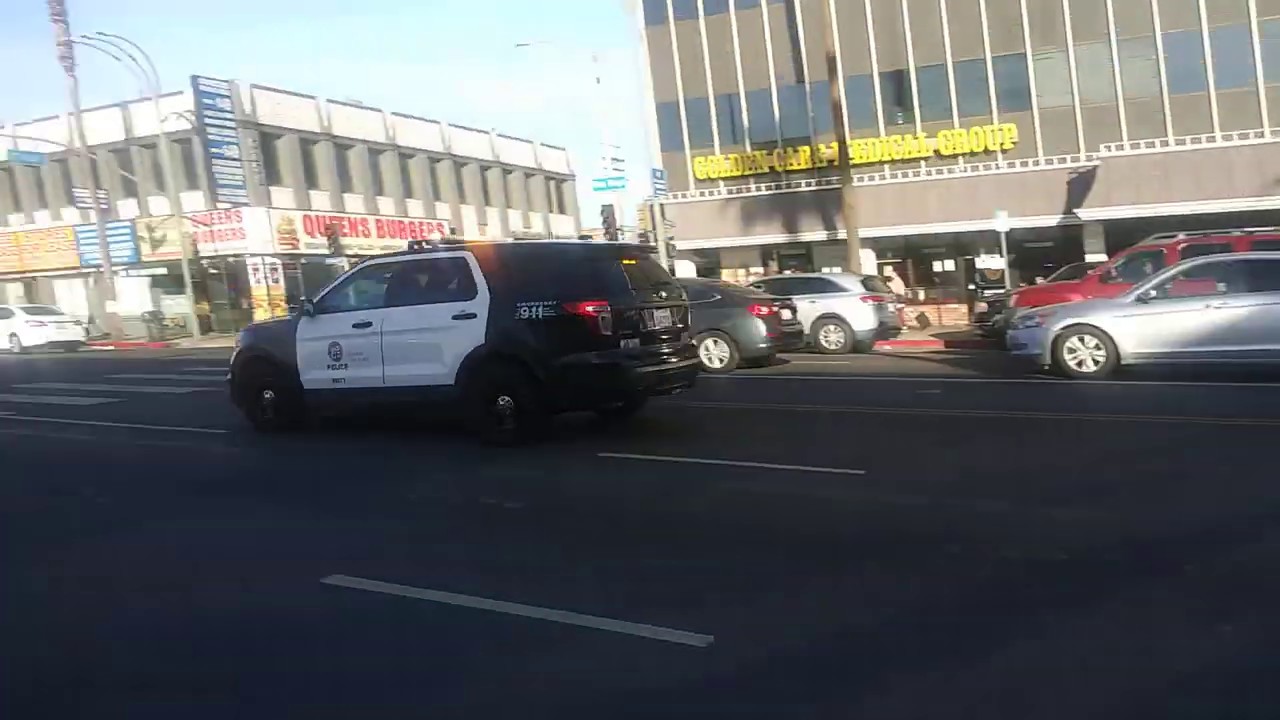 LAPD Ford Explorer Responding - YouTube