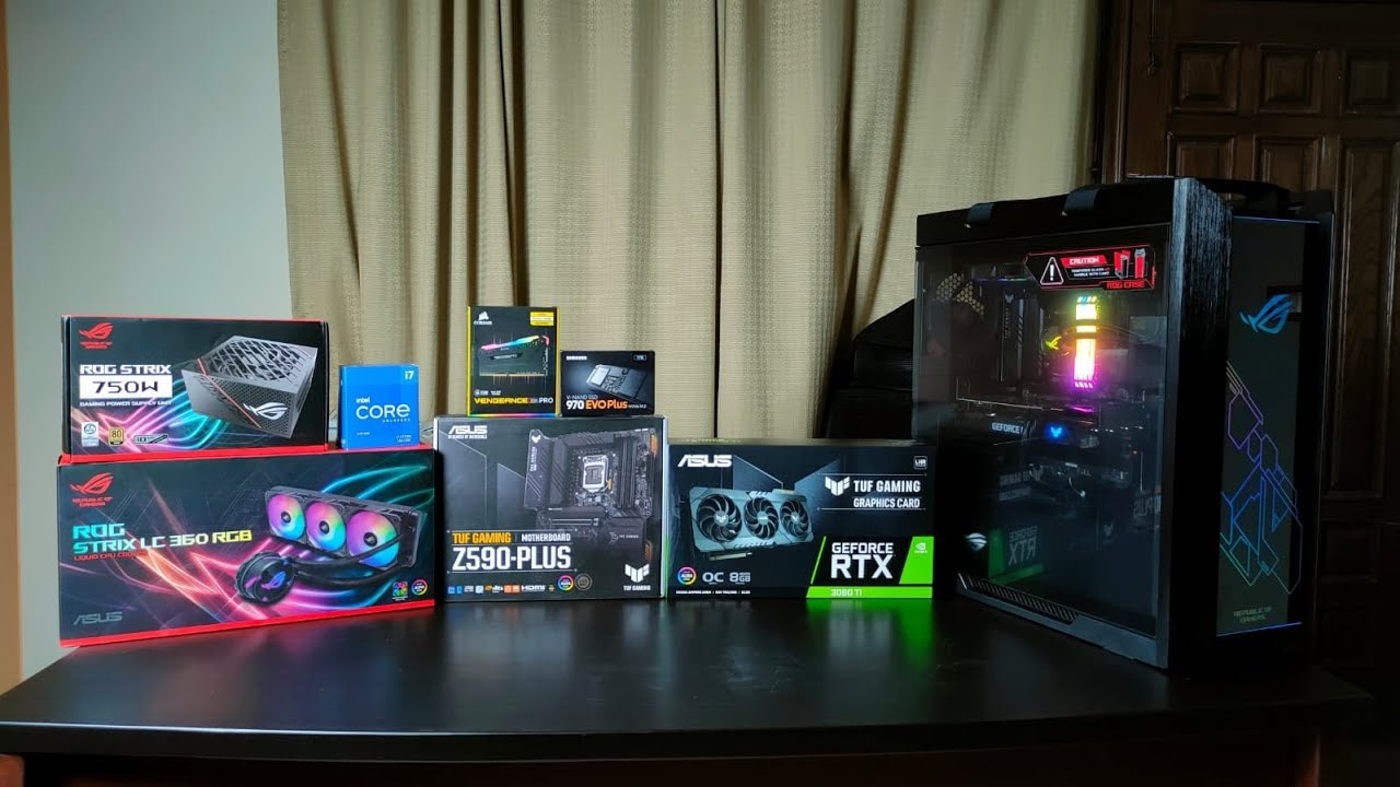 BTS of all ASUS premium gaming PC build - YouTube