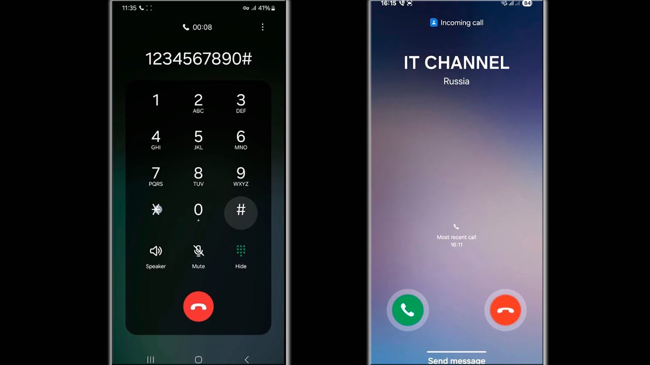 Samsung Galaxy A35 5G vs Galaxy A36 5G Incoming Call (Screen Video ...