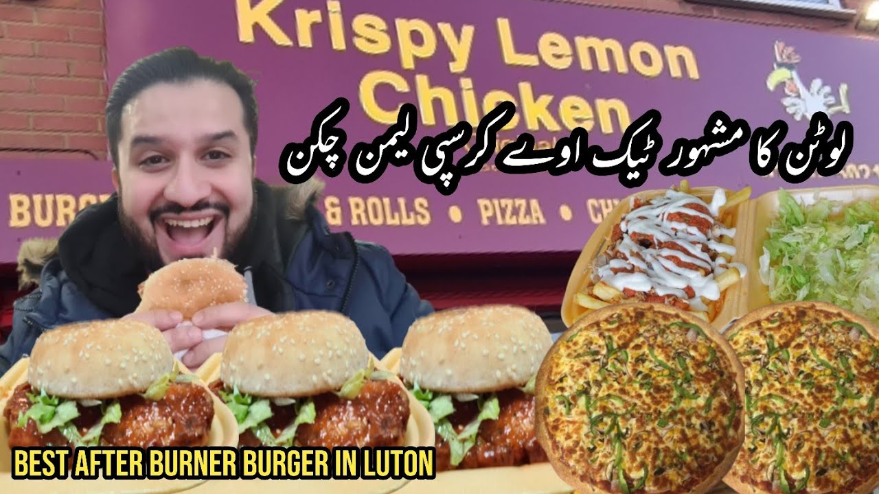 Best Krispy Lemon Chicken Burger In Luton | After Burner | Best ...