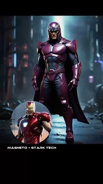MAGNETO + STARK TECH #aiart #aifusion #marvel - YouTube