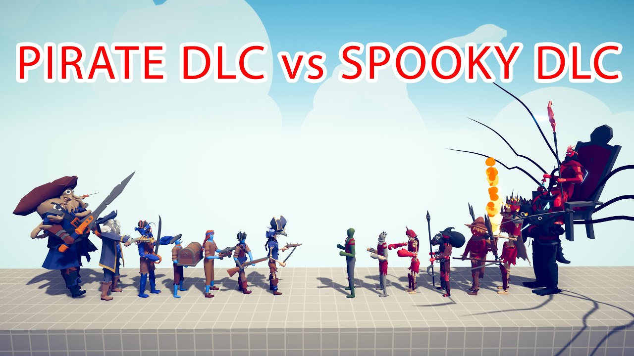 PIRATE DLC Team vs SPOOKY DLC Team - Totally Accurate Battle Simulator ...