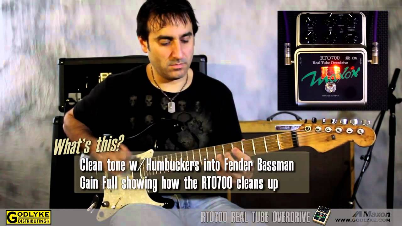 Maxon RTO700 Real Tube Overdrive - Demo - YouTube