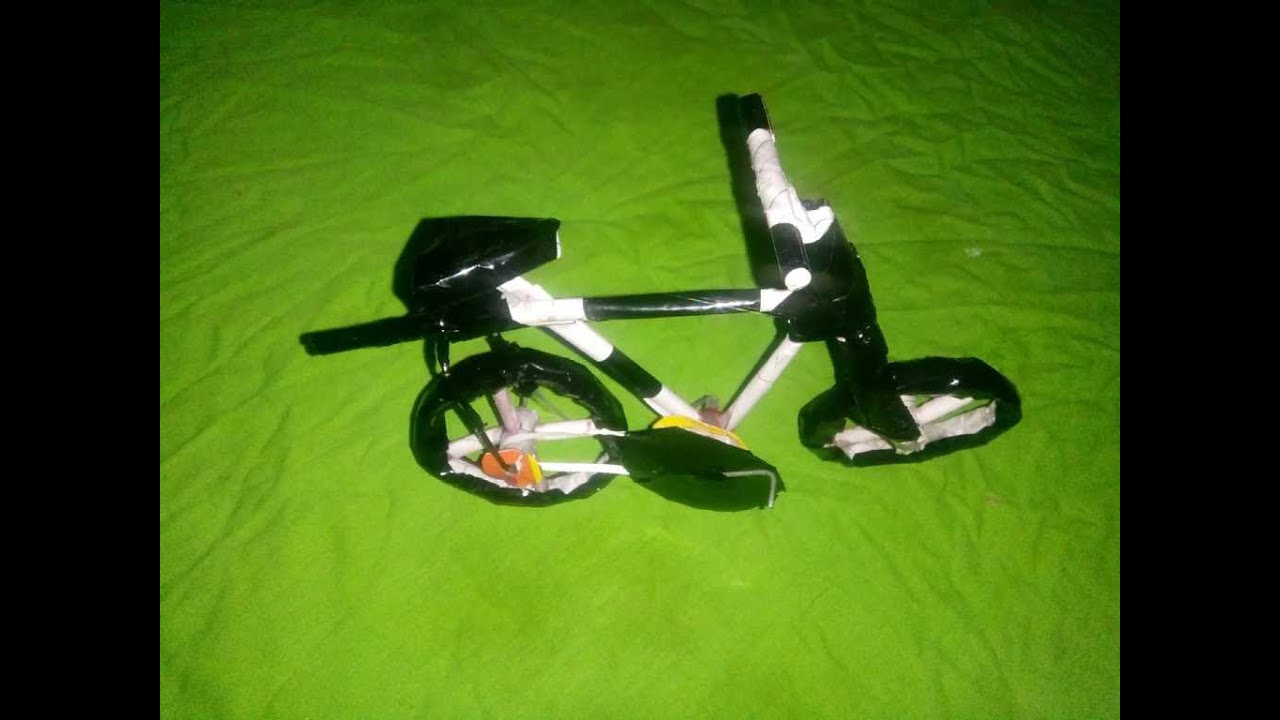 how to make mini bicycle at home with paper very simple make eaisly ...