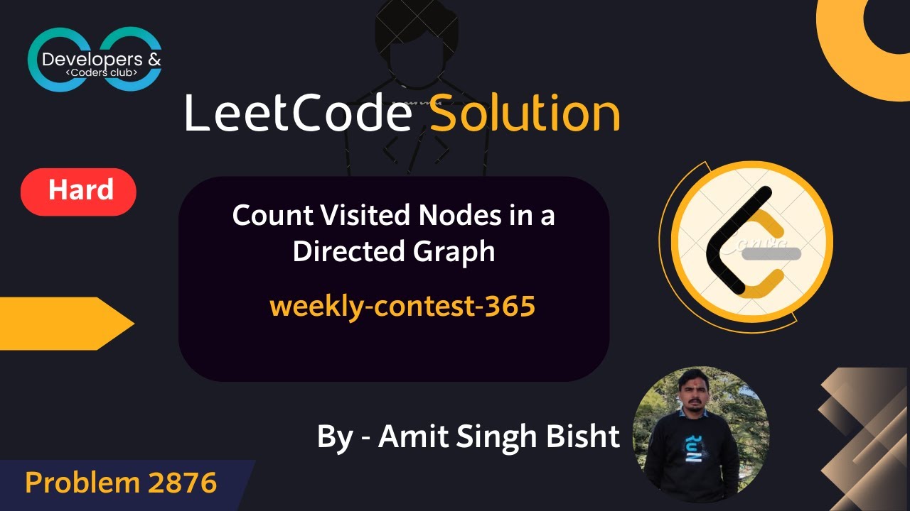 Weekly Contest 365 Dcc Nit A Youtube