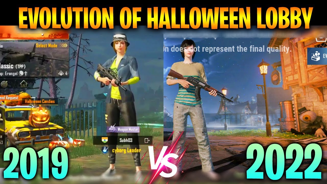 Evolution Of All Halloween Lobby In PubgM, BGMI, New State & Pubg Pc (Hindi) - YouTube