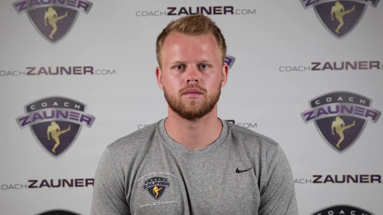 Colby Wadman's Punting Workout at Coach Zauner's 2018 Free Agent ...