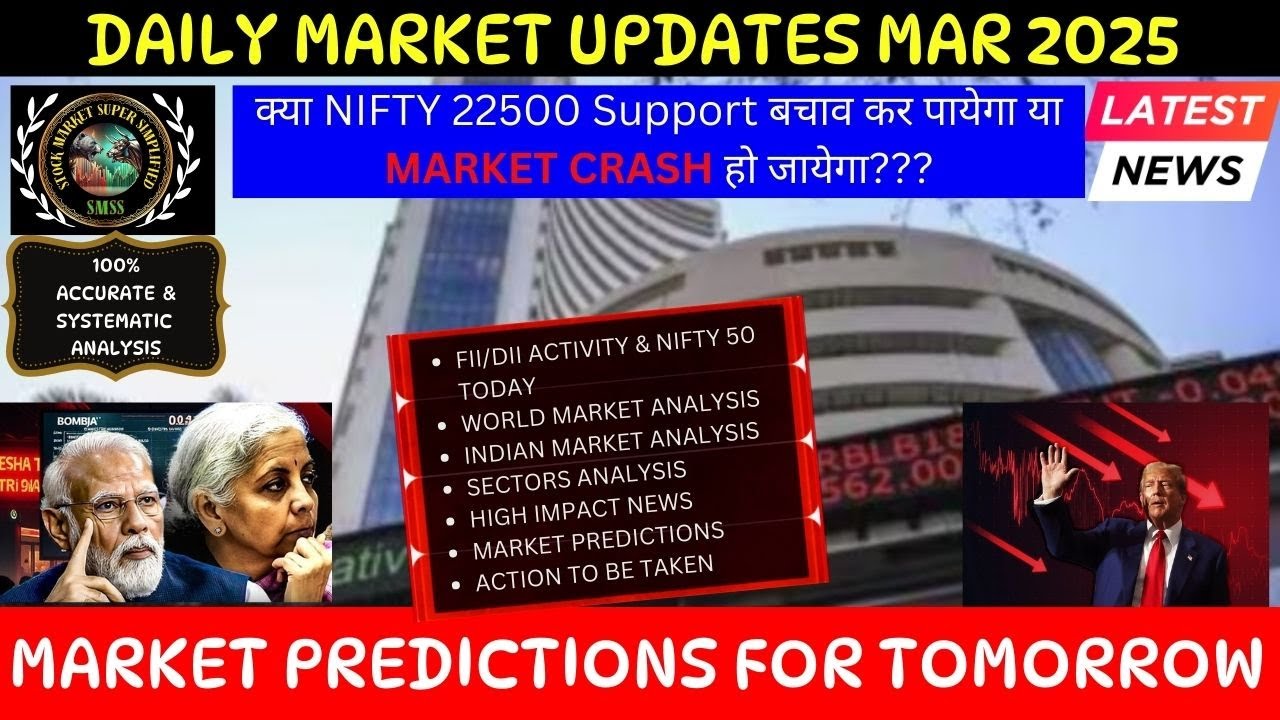 Stock Market LIVE: Nifty Sensex Analysis for Today | Market Prediction ...
