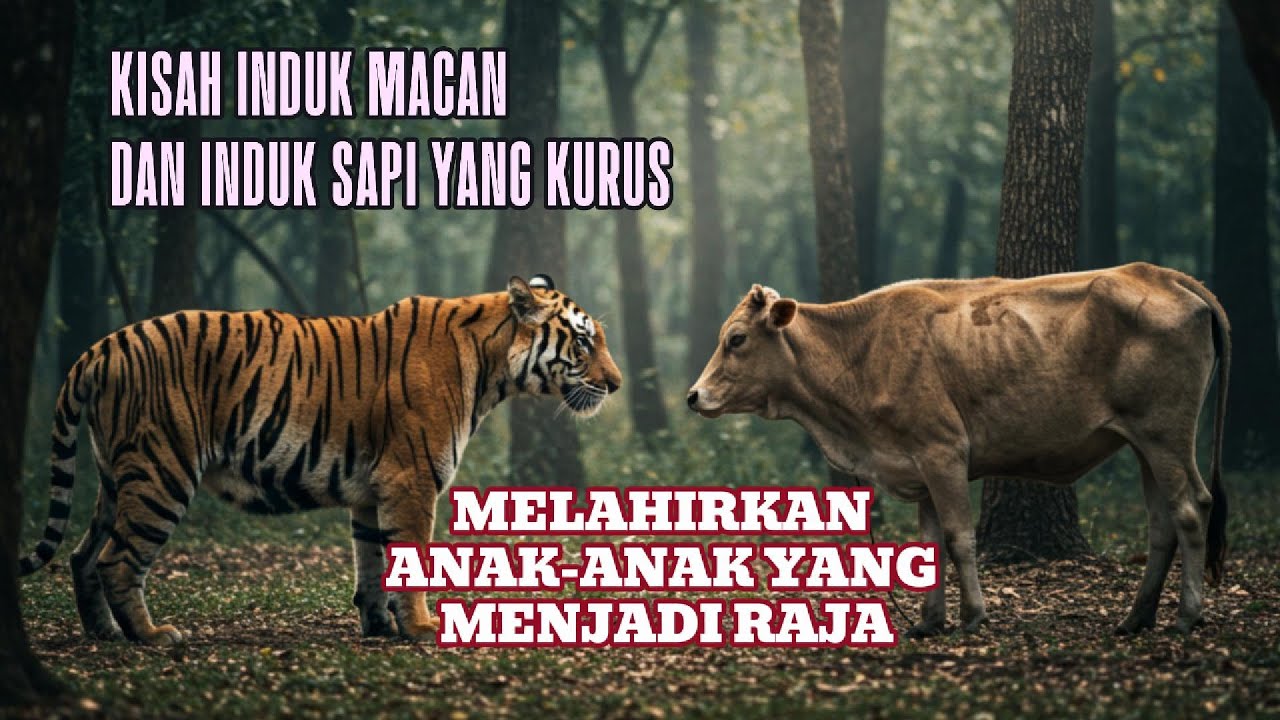 Viral!! INDUK MACAN DAN INDUK SAPI YANG MELAHIRKAN DUA RAJA - YouTube