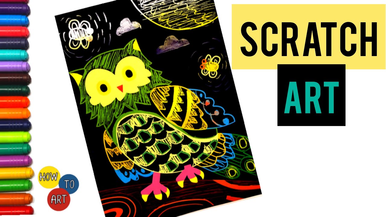 EASY DIY SCRATCH ART BIRD TUTORIAL 2020 | Scratch Board Art for Kids ...