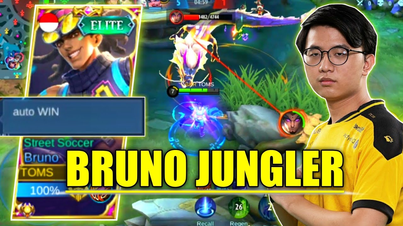 BRUNO JUNGLER NI BOSS, BUILD BRUNO ONIC CW ! BEST BUILD BRUNO PALING ...