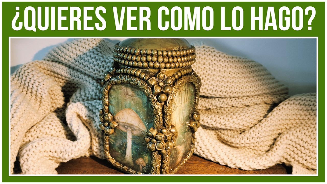 PASO A PASO .COMO transformar un BOTE de de VIDRIO en OBRA DE ARTE ...
