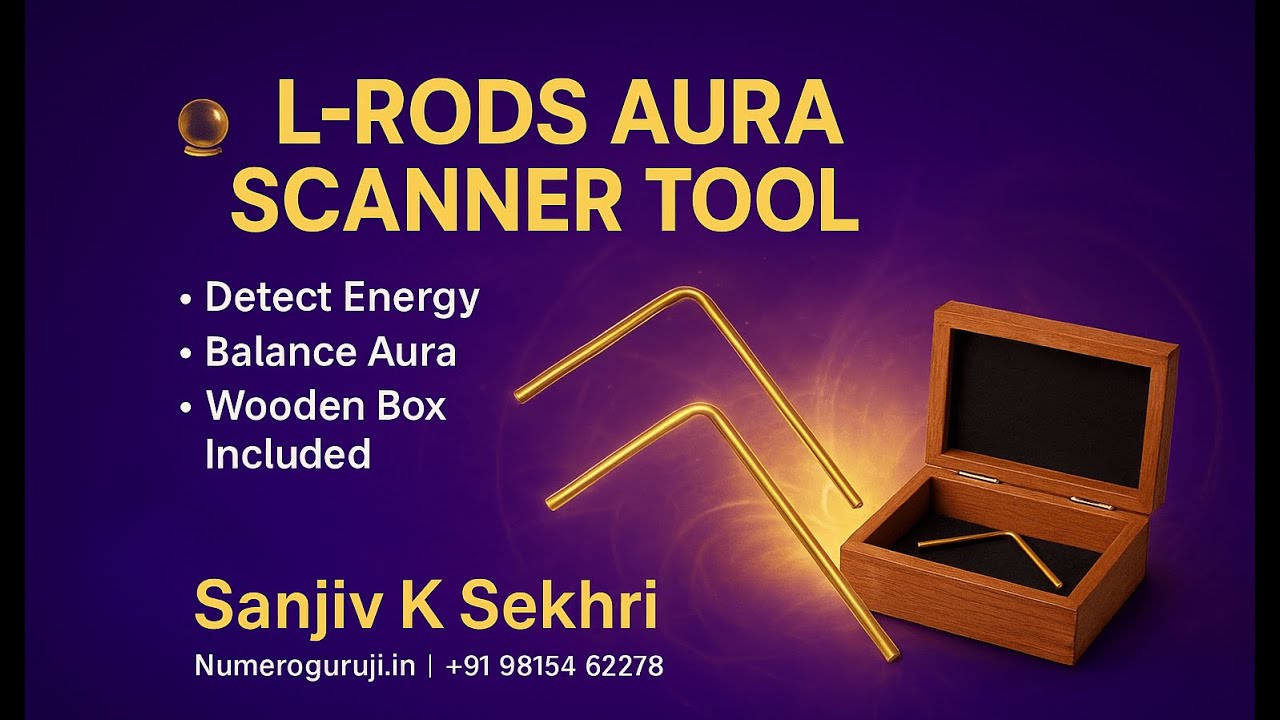 L-Rods Aura Scanner Tool | Energy Field Detector with Wooden Box | By ...