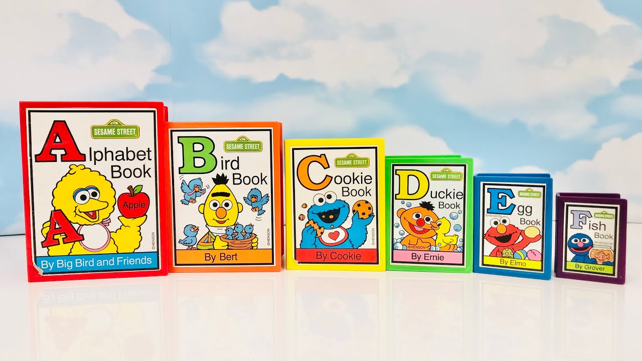 ABC Nesting Books Sesame Street Vintage Toys Surprise Elmo Cookie ...