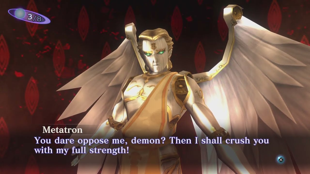 SMT3 Metatron Boss Fight/Cutscene - YouTube