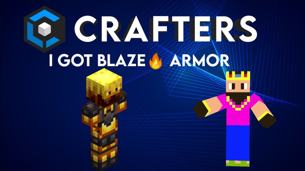 I got Blaze🔥 Armor in Craftersmc||Playing Crafters after 1 month||Wait ...